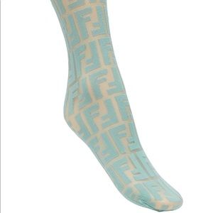 Fendi | Accessories | Fendi Logo Socks | Poshmark